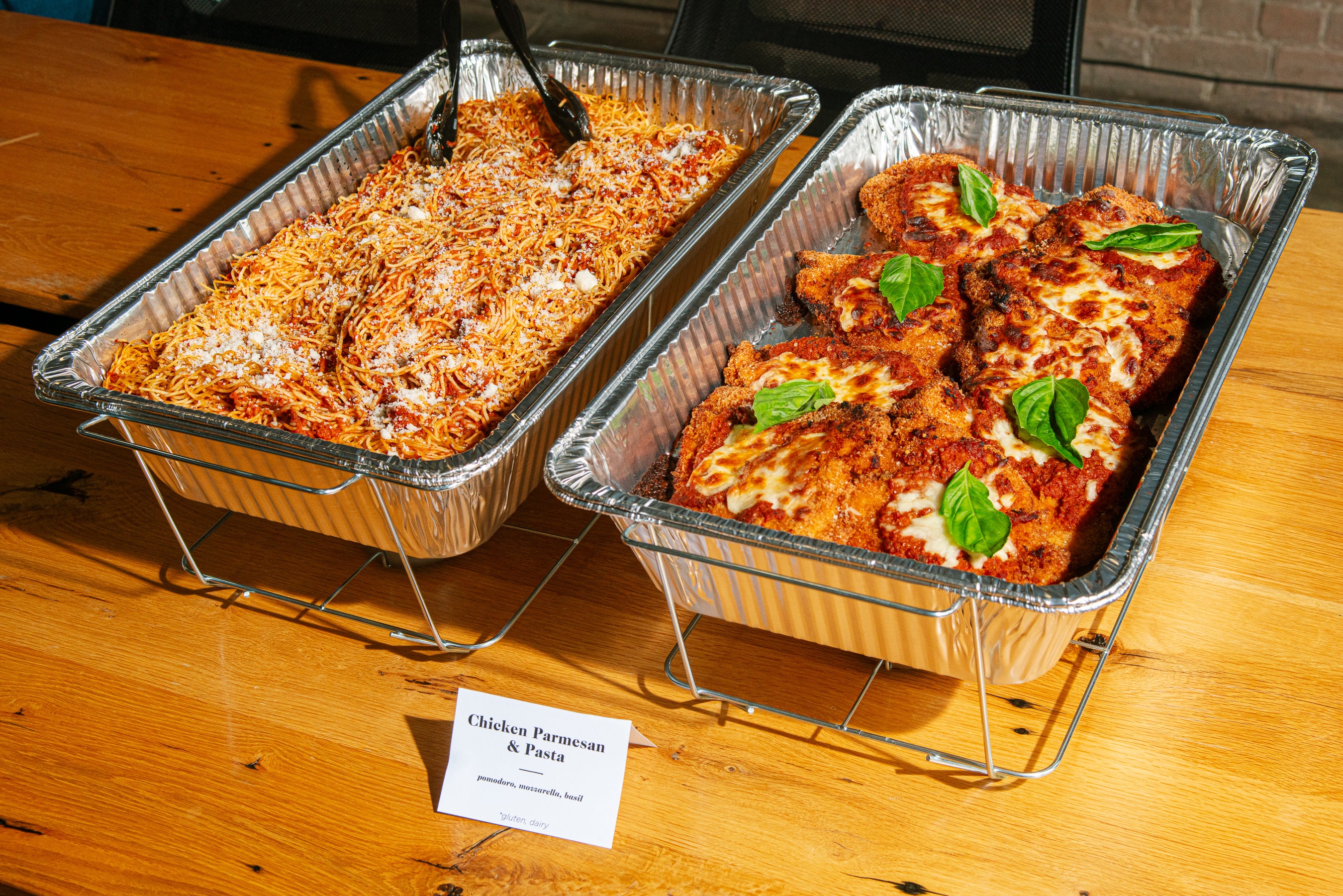 Hand-Breaded Chicken Parmesan | Serves 12-16 | Lunch – Domo at Home