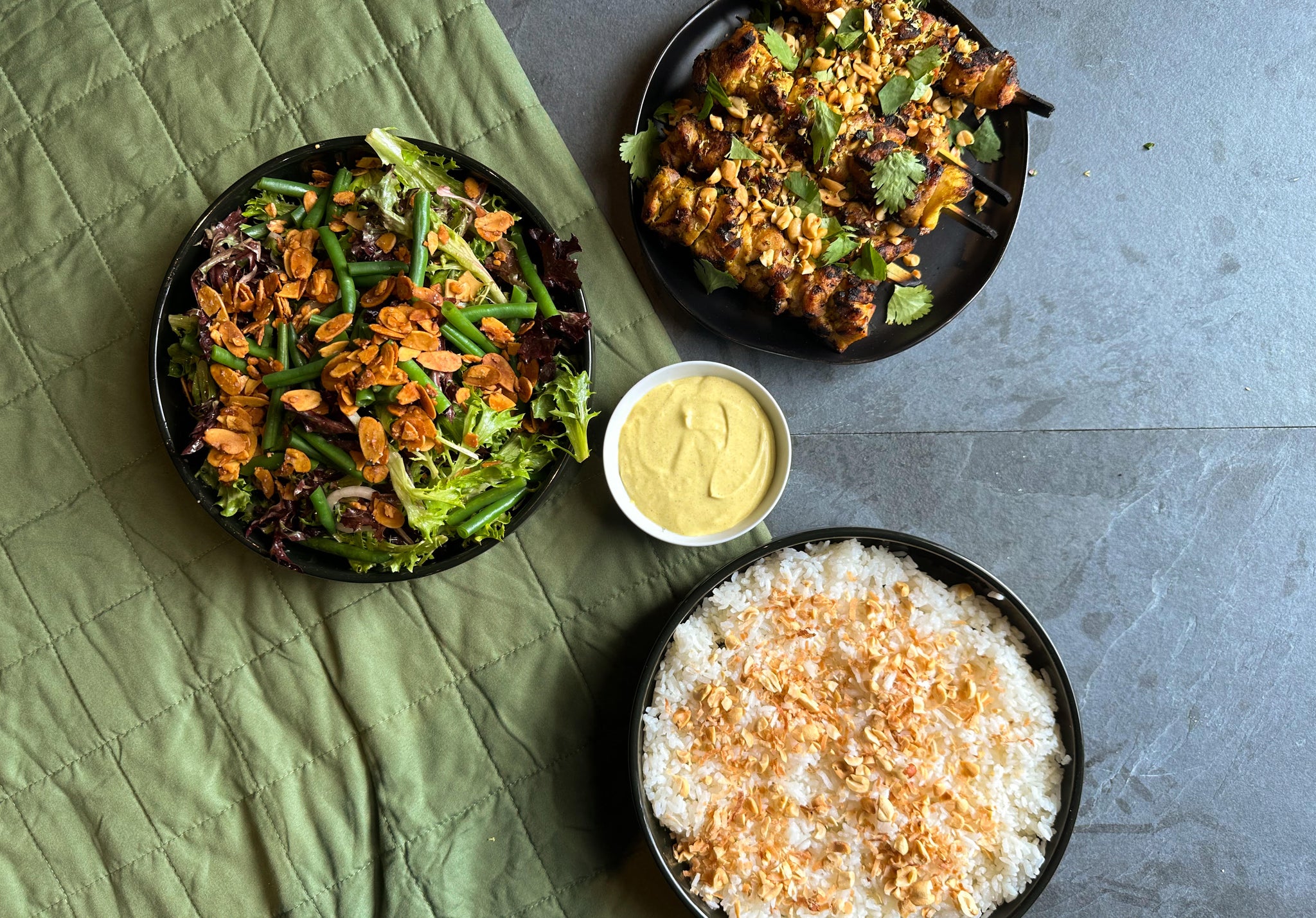 Coconut-Marinated Chicken Satay Skewers | Domo at Home